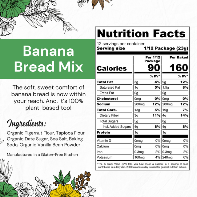 VEGAN Banana Bread Mix | Eat G.A.N.G.S.T.E.R